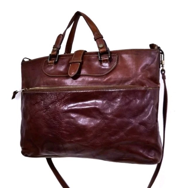 Monsac กระเป๋าหนังแท้ ใส่เอกสาร โน๊ตบุ๊ค กระเป๋ามือสอง ยุโรป อเมริกา ...