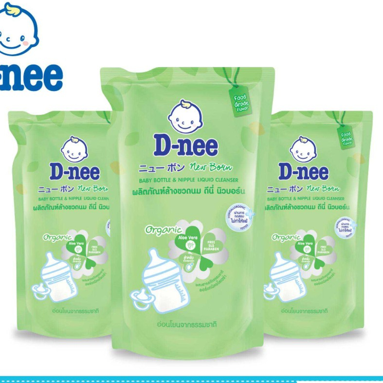 D-nee น้ำยาล้างขวดนมและจุกนม แบบชนิดเติม ขนาด 550 มล. (แพ็ค 3ถุง) | Shopee Thailand