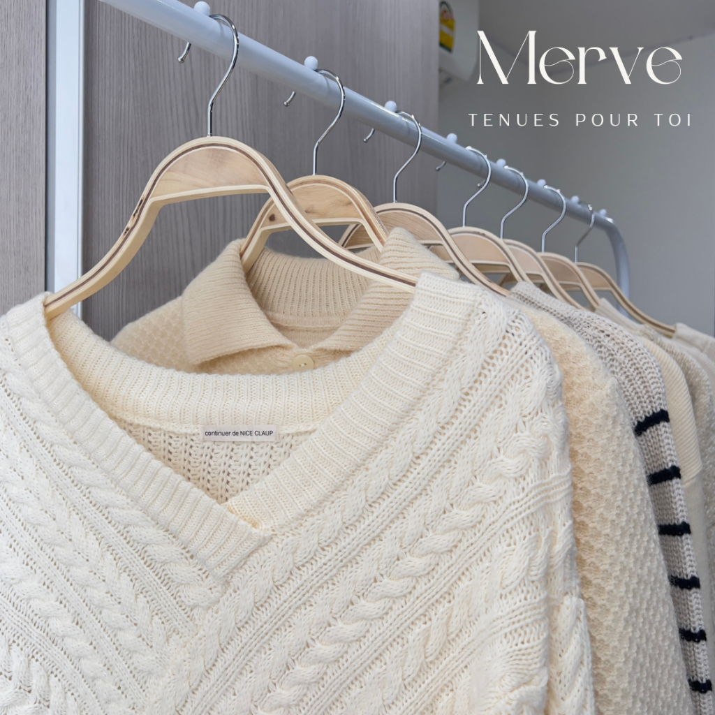 Merve — เสื้อสเวตเตอร์ไหมพรมญี่ปุ่นมือสอง (Code N01-N16) | Shopee Thailand