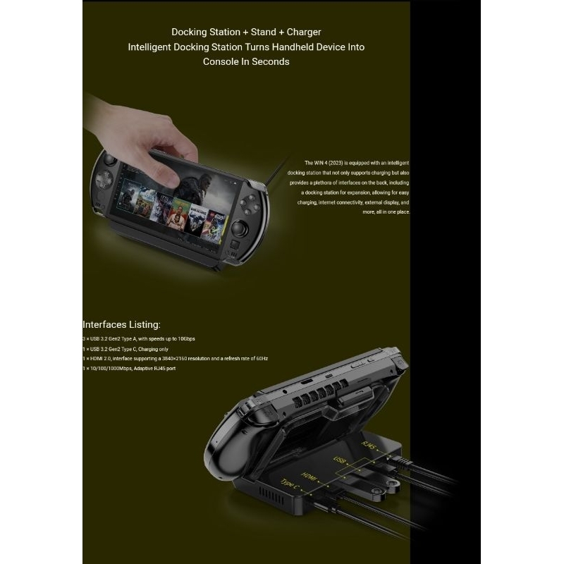 (พร้อมส่งจากในไทย) Docking Station สำหรับ GPD Win 4 | Shopee Thailand