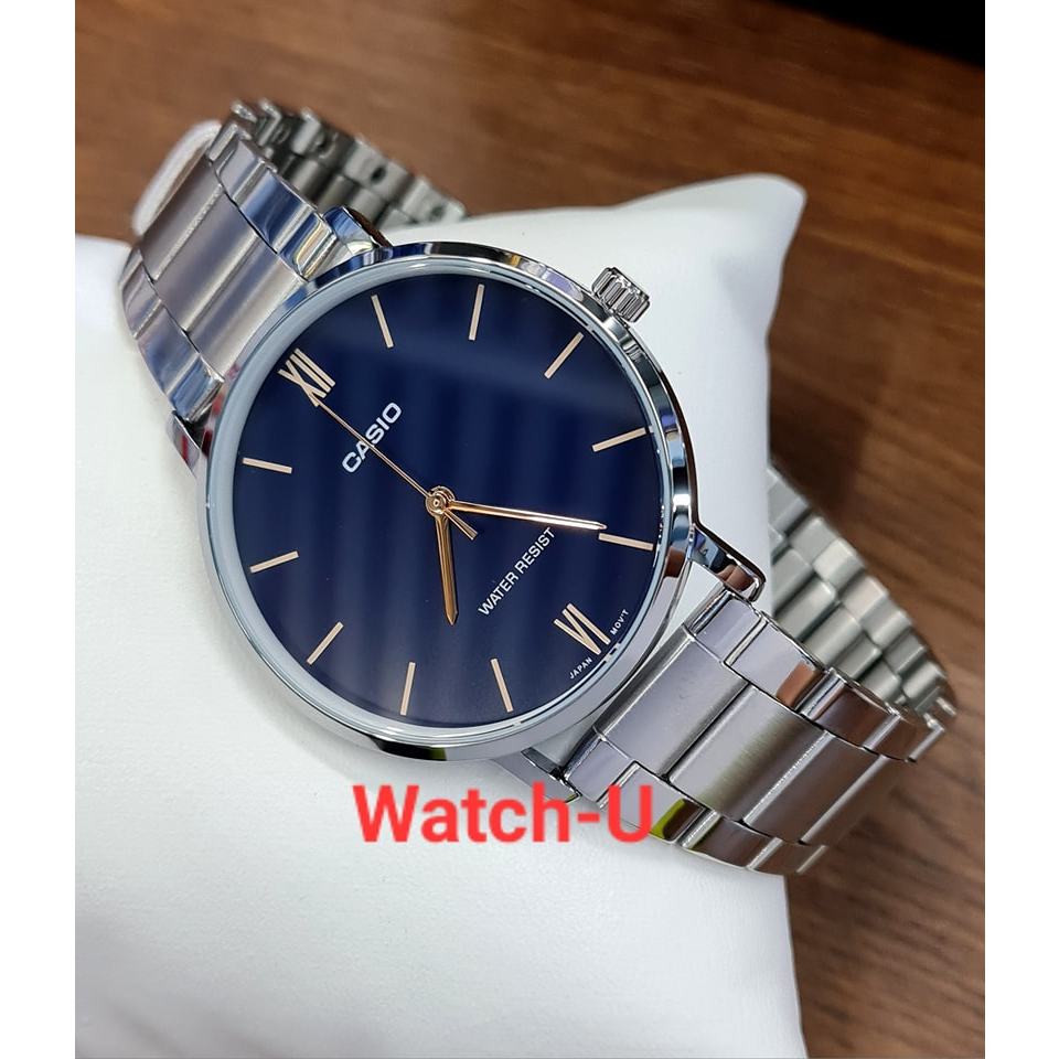 นาฬิกาข้อมือ ผู้ชาย Casio MTP-VT01D รุ่น MTP-VT01D-2B ประกัน CMG | Shopee Thailand