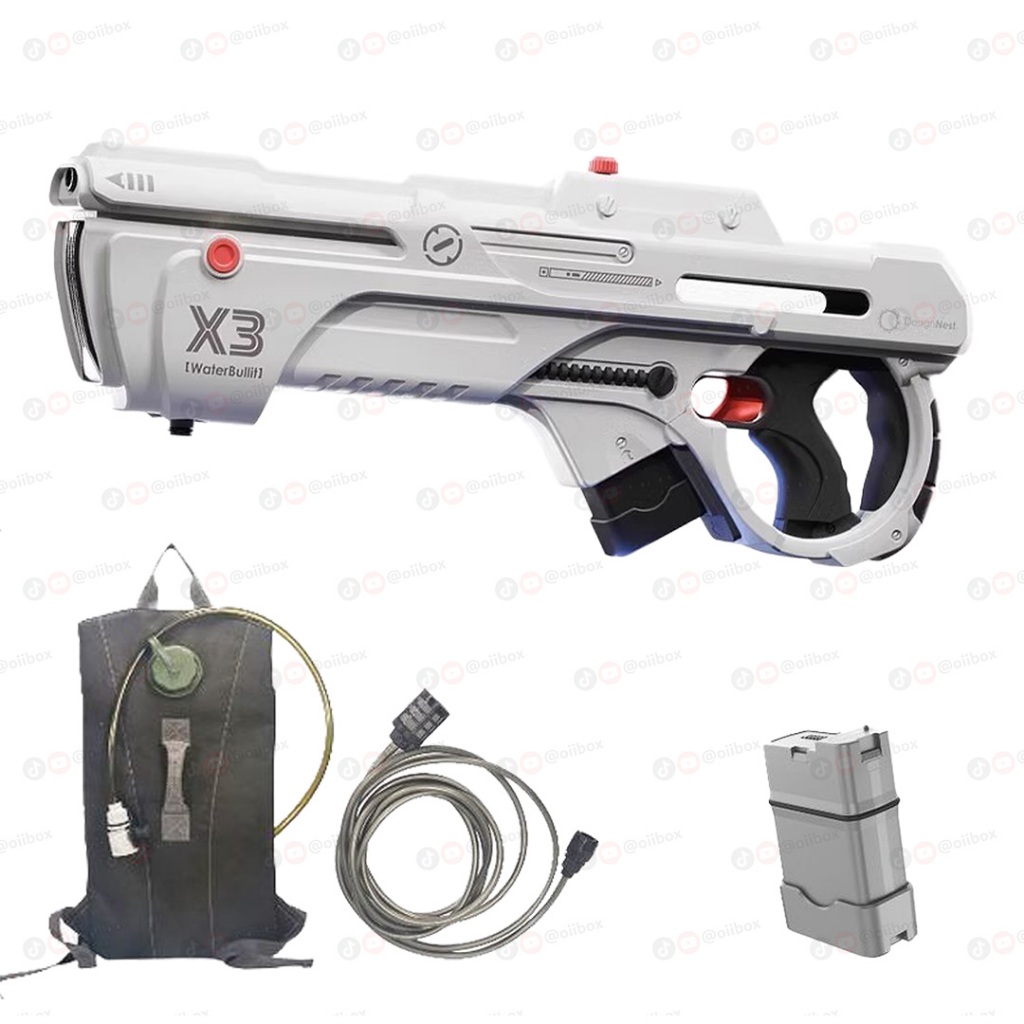 ปืนฉีดน้ำ รุ่น WaterBullit X3 ของเล่นไฟฟ้า Electric Water Gun ของเล่น ...