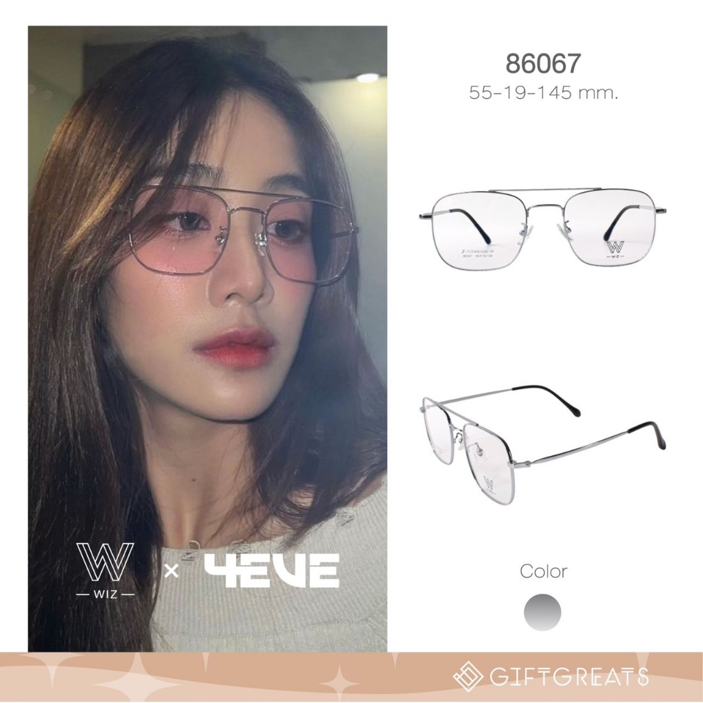 WIZ X 4EVE 🌈 - 86067 กรอบแว่น ไทเทเนี่ยม รุ่น 4EVE แว่นมายด์ | Shopee Thailand