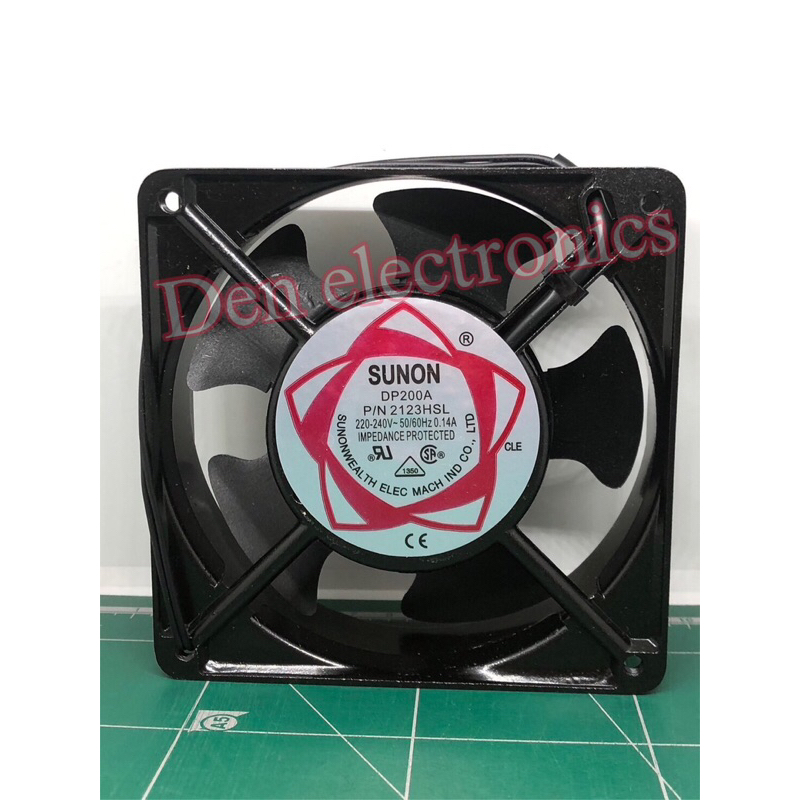 พัดลม 4นิ้วครึ่ง (4"1/2) SUNON DP200A P/N2123HSL 220-240v 0.14A ขนาด120×120×38mm | Shopee Thailand