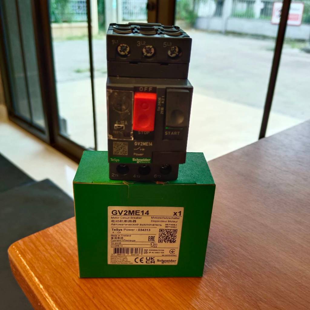 GV2ME14 SCHNEIDER ELECTRIC มอเตอร์เบรกเกอร์ รุ่น GV2 แบบปุ่มกด, 3 เฟส ...