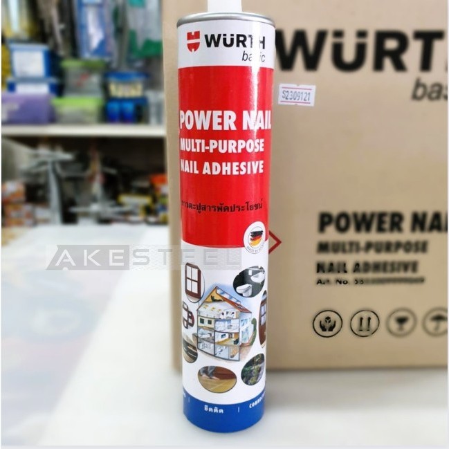 กาวตะปู Power Nail 320กรัม Wurth กาวพลังตะปู กาวเอนกประสงค์ กาว สารพัด ...