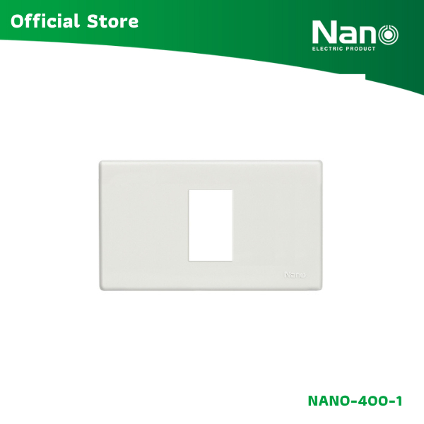 NANO หน้ากากขอบเหลี่ยม 2x4" 1ช่อง Classic series (80 ชิ้น/กล่อง) รุ่น NANO-400-1 | Shopee Thailand