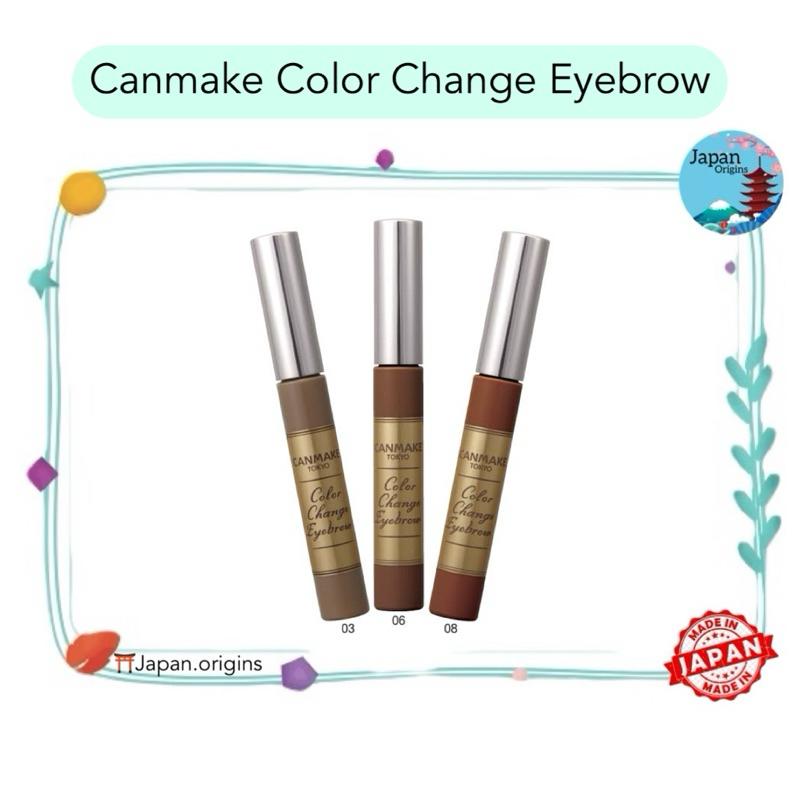 🇯🇵⛩️ Canmake Color Change Eyebrow มาสคาร่าคิ้ว ของแท้จากประเทศญี่ปุ่น ...