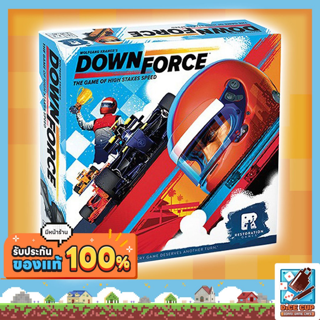 [ของแท้] นักซิ่งสายฟ้า (Down Force) Board Game บอร์ดเกม ไทย/THAI ...