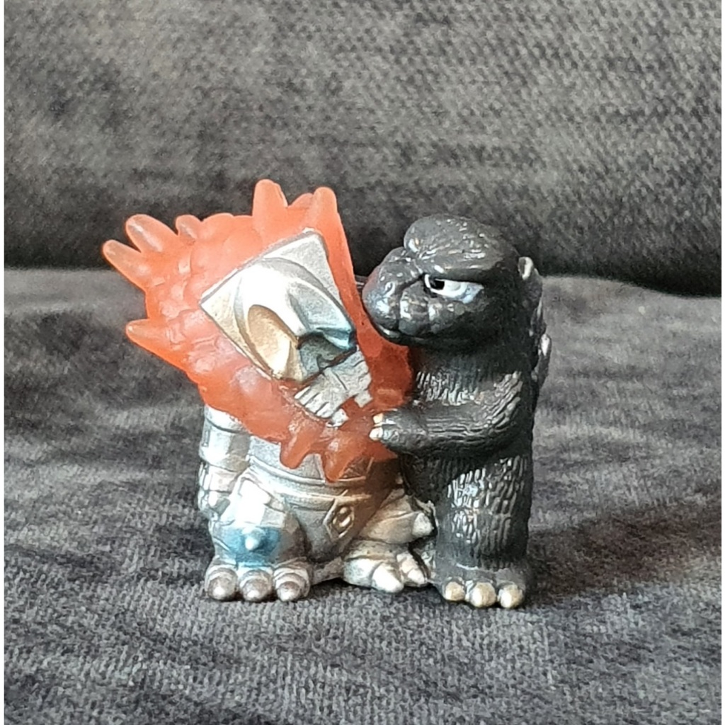 ซอฟสวมนิ้ว ก็อตซิลล่า godzilla finger soft vinyl doll ฉากต่อสู้ หายาก ...