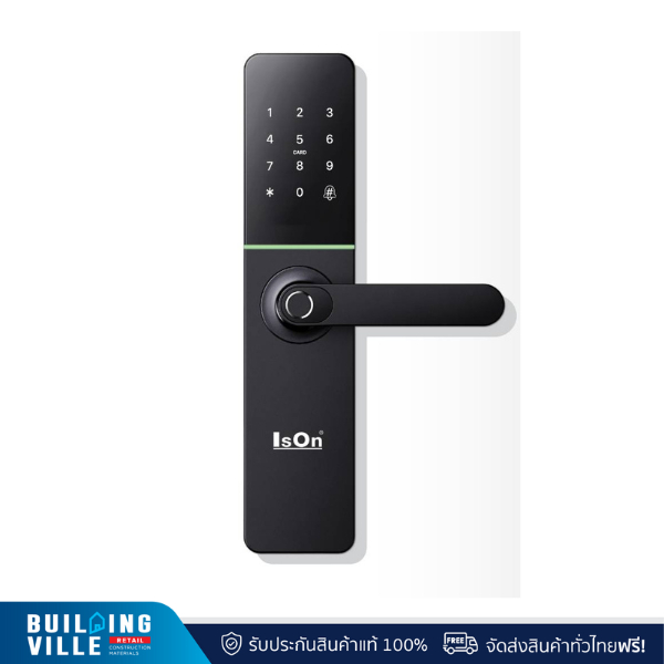 Ison Digital Door Lock มือจับประตูดิจิตอล H-9991 BL ติดตั้งฟรี ใน กทม. ...