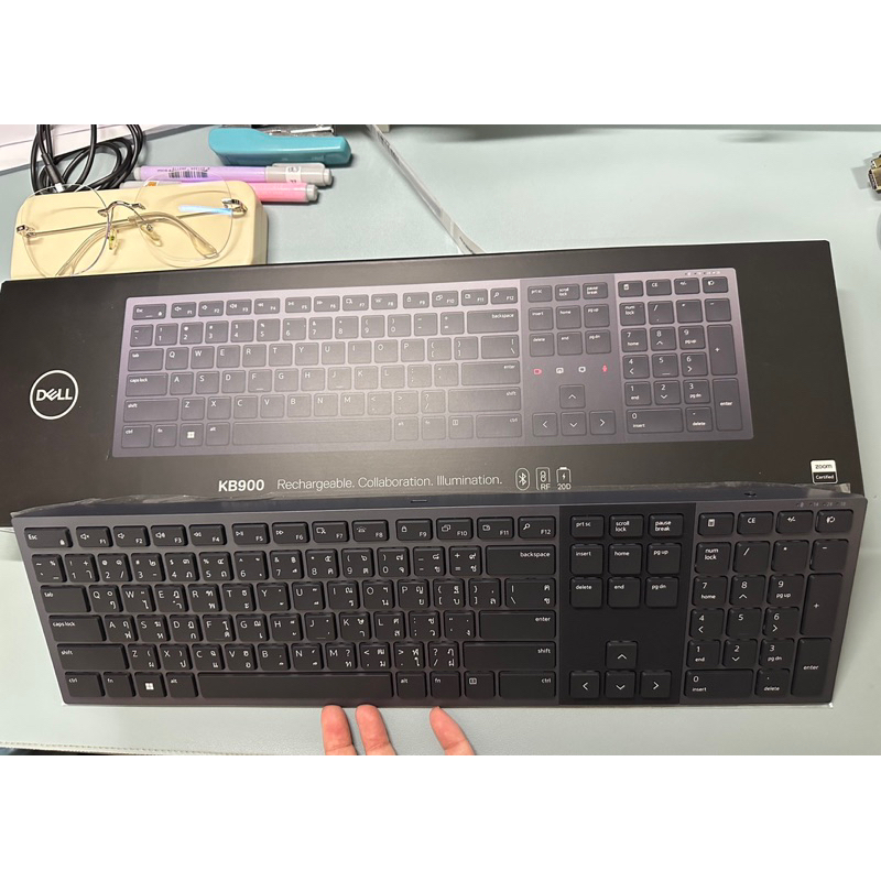 Wireless Keyboard (คีย์บอร์ดไร้สาย) Dell Premier Collaboration (KB900) | Shopee Thailand
