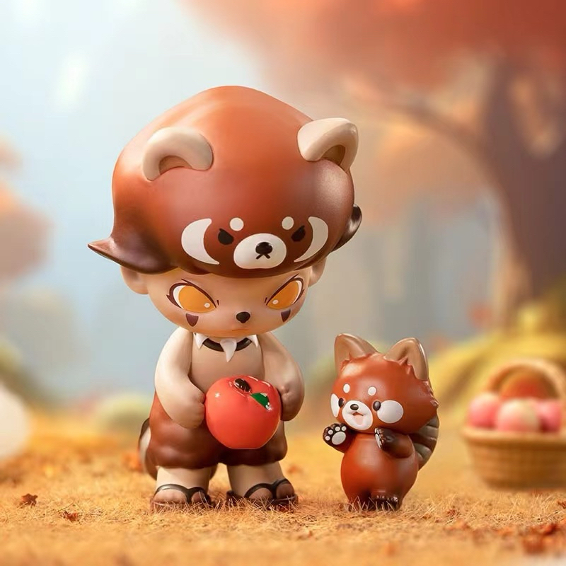 [พร้อมส่ง] Dimoo Animal Kingdom ตัว Red Panda with Apple น้องแพนด้าแดง ...