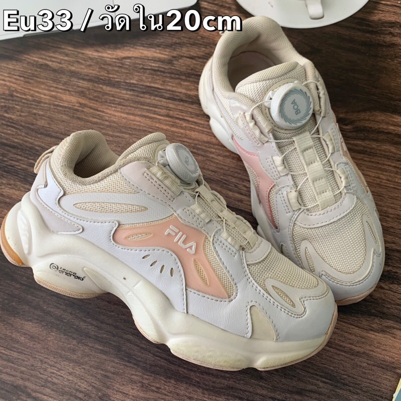 รองเท้าเด็กมือสอง งานแบรนด์ รองเท้าผ้าใบเด็ก (NB-Fila.) | Shopee Thailand