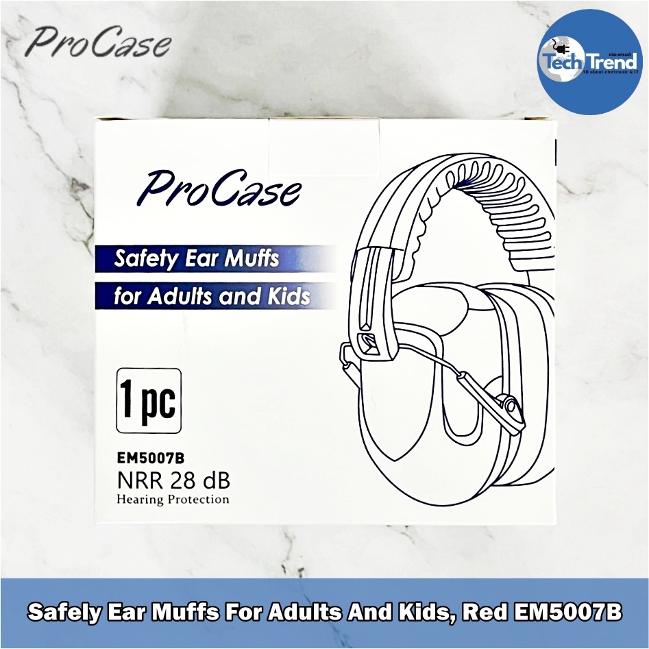 (Pro Case) Safely Ear Muffs For Adults And Kids, Red หูฟัง ป้องกันเสียง ...