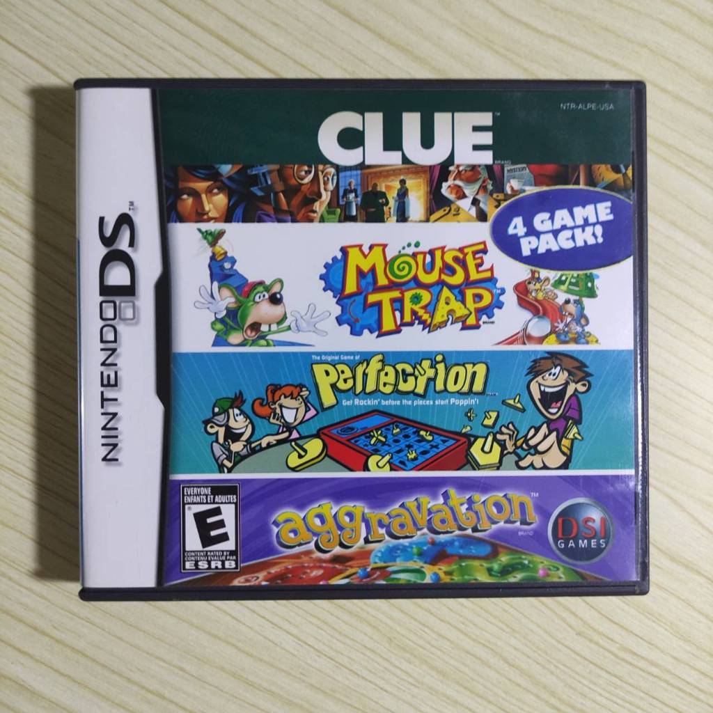 (มือ2) Nintendo DS - Clue + Mouse Trap + Perfection + Aggravation (us ...
