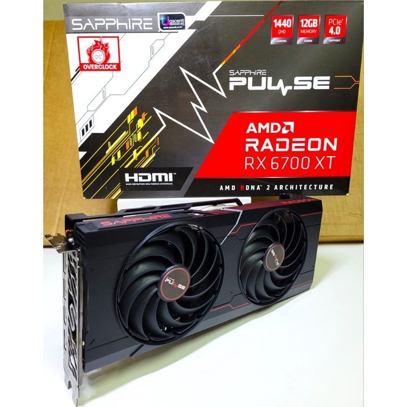 SAPPHIRE PULSE Radeon RX 6700XT 12GB OC มีประกัน ดีกว่า RTX 3050 3060 ...