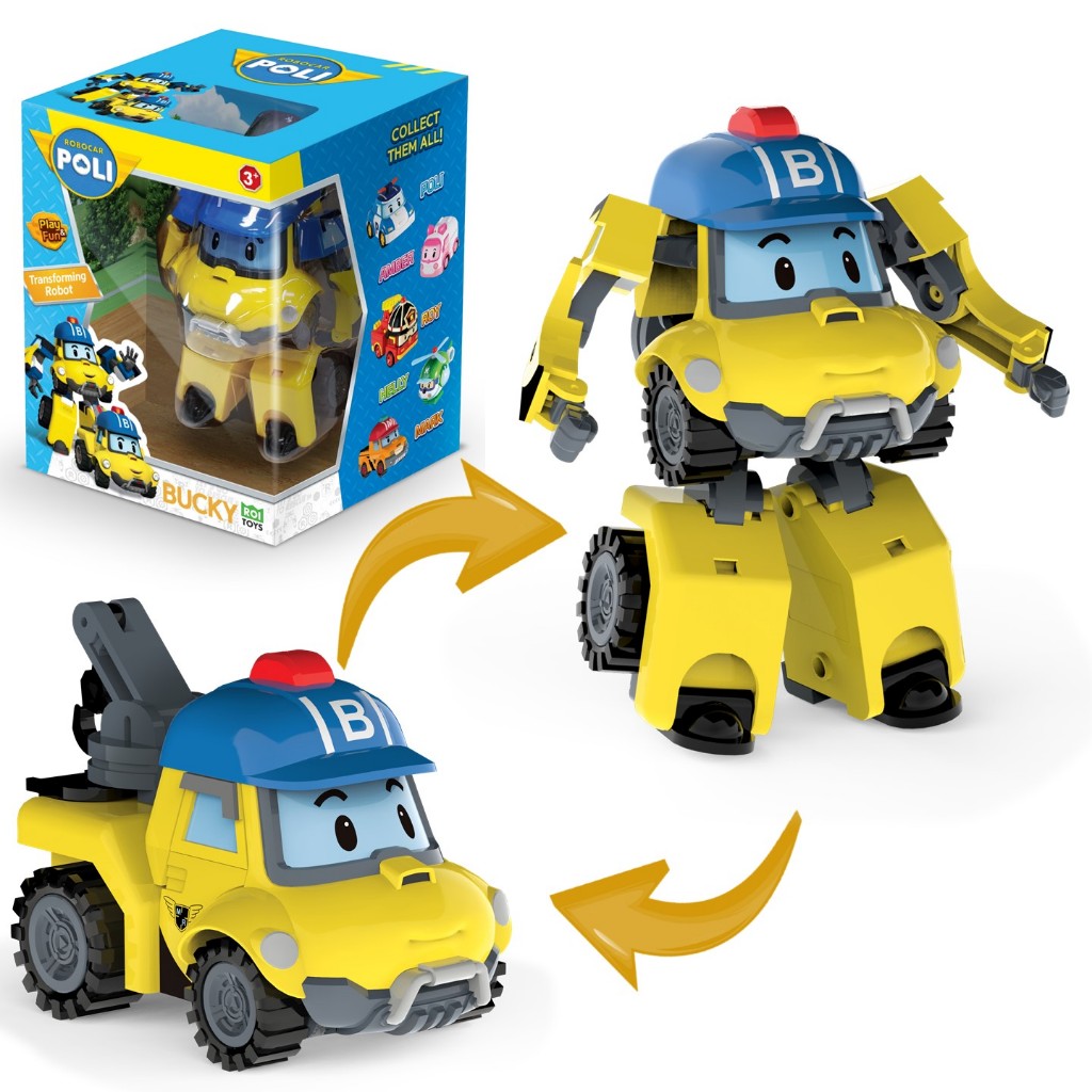 ROBOCAR POLI Transforming Robot Bucky 4" ของเล่นโรโบคาร์โพลี หุ่นยนต์ ...