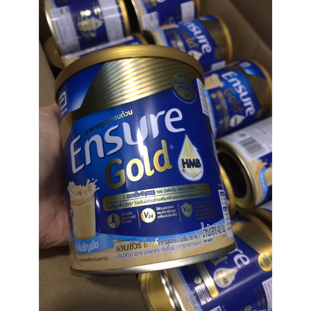 Ensure GOLD HMB 380กรัม [1 กระป๋อง] ของแท้ ฉลากไทย ฝาทอง เอนชัวร์ อาหาร ...