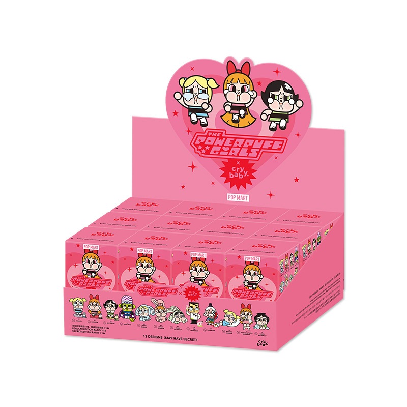 ของแท้💯 กล่องสุ่ม! POPMART x Crybaby powerpuff girl ยกเซท ยกกล่อง ...