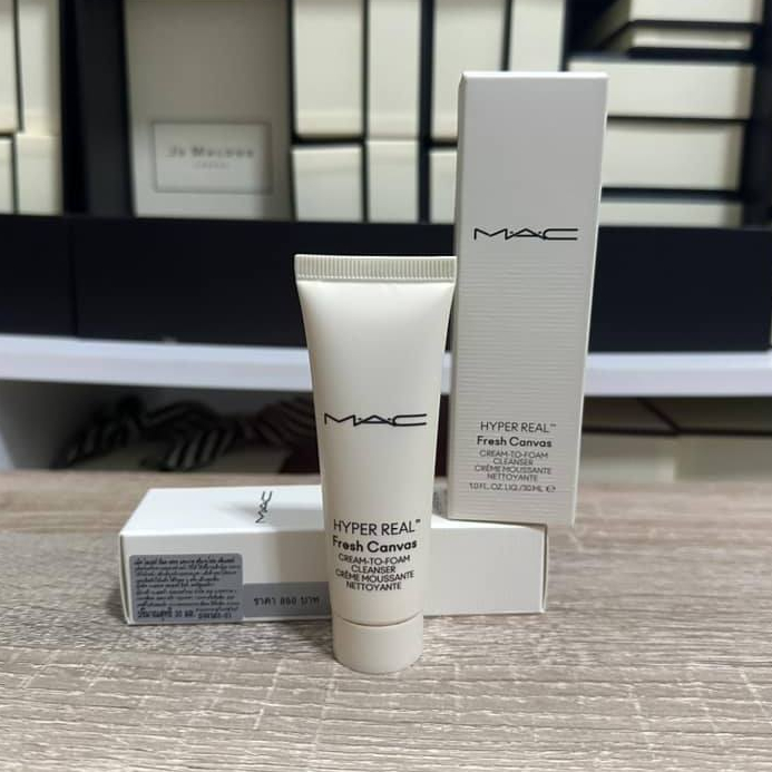 Mac Hyper Real Fresh Canvas Cream To Foam Cleanser 30ml | Shopee Thailand