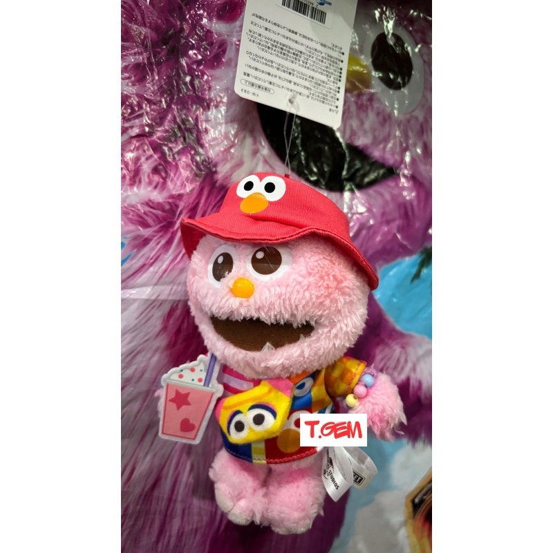 พวงกุญแจ Moppy ใส่หมวกสีแดง Elmo - Sesame street, universal studios ...