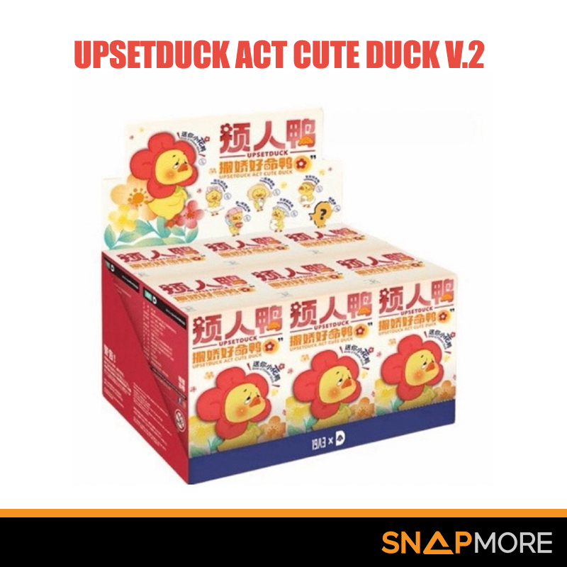 [พร้อมส่ง] Upset Duck Act Cute Duck V2 ยกกล่อง 6 ตัว ไม่แกะซีล ลุ้น ...