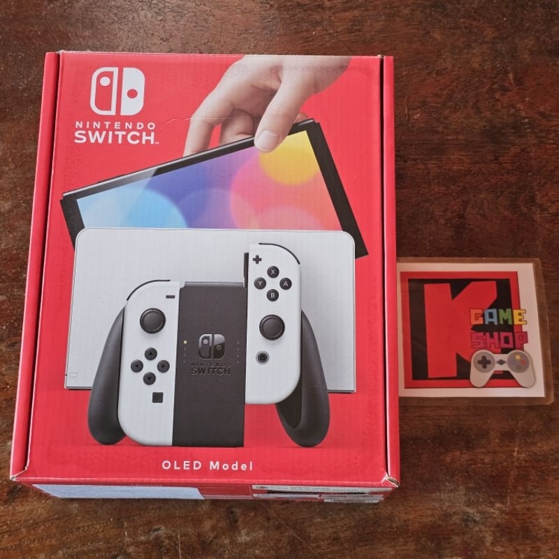 (CFW Atmosphere) Nintendo Switch Oled กล่องแดง White สีขาว มือสอง(USED ...