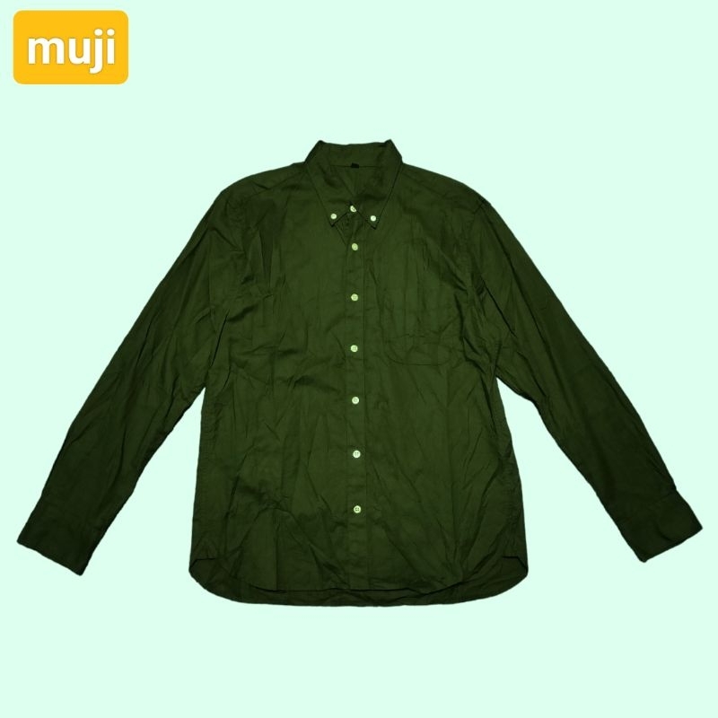 เสื้อเชิ๊ต MUJI (L) | Shopee Thailand