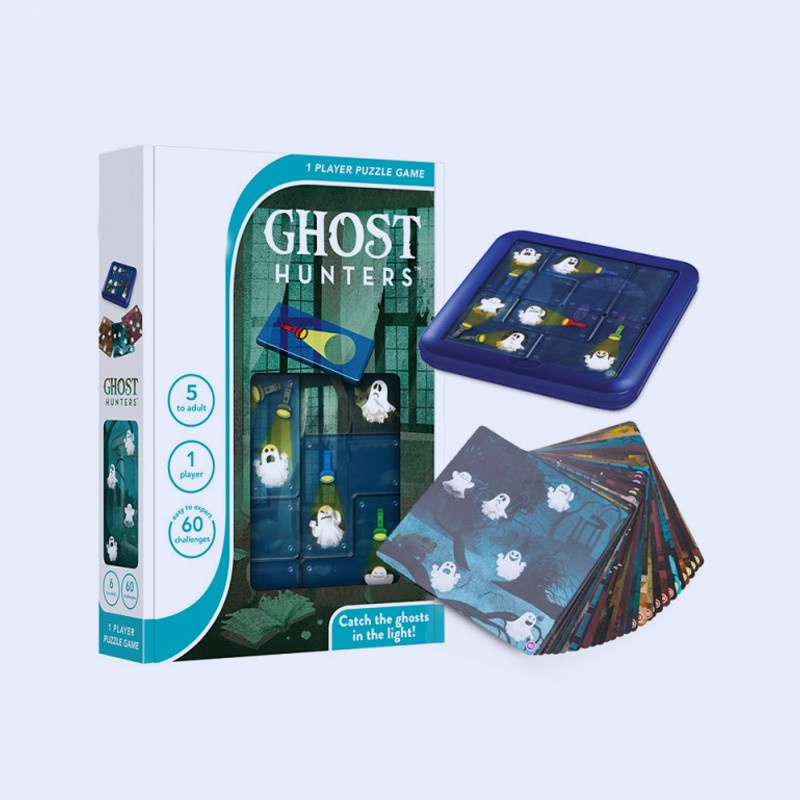 SmartGames Ghost Hunters Travel Game for Kids and Adults, a Spooky ...