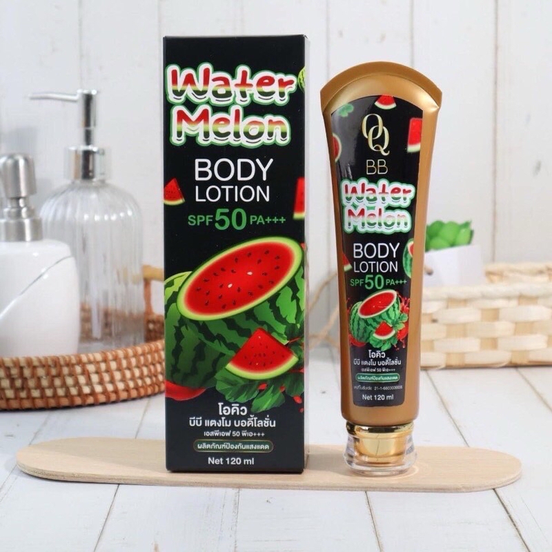 BB Watermelon Body Lotion โอคิว บีบี วอเตอร์เมลอน บอดี้ SPF50+++ โลชั่น ...