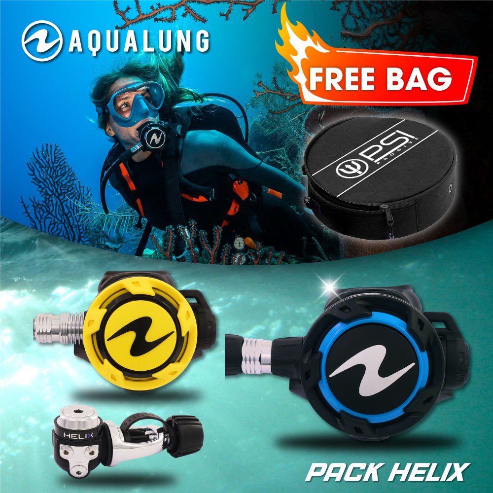 Promotion Aqualung REGULATOR SET model HELIX - Dive Regulator (First ...
