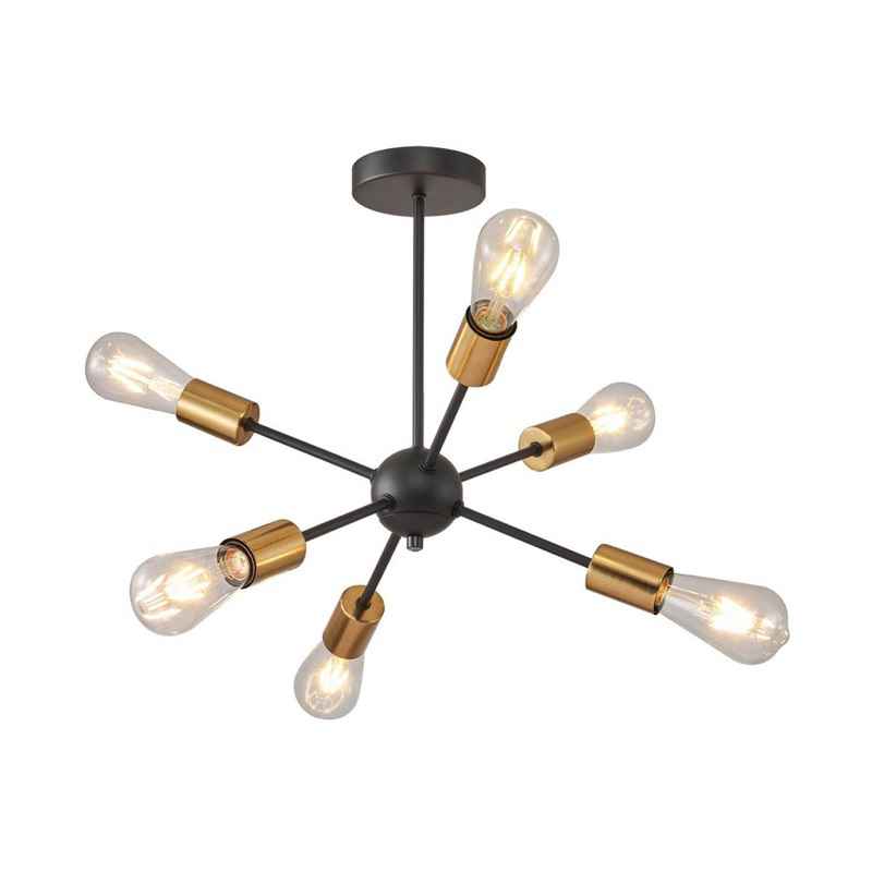 โคมไฟเพดานเหล็ก (E27) Luzino รุ่น ATOM 20920 BK/G | Shopee Thailand