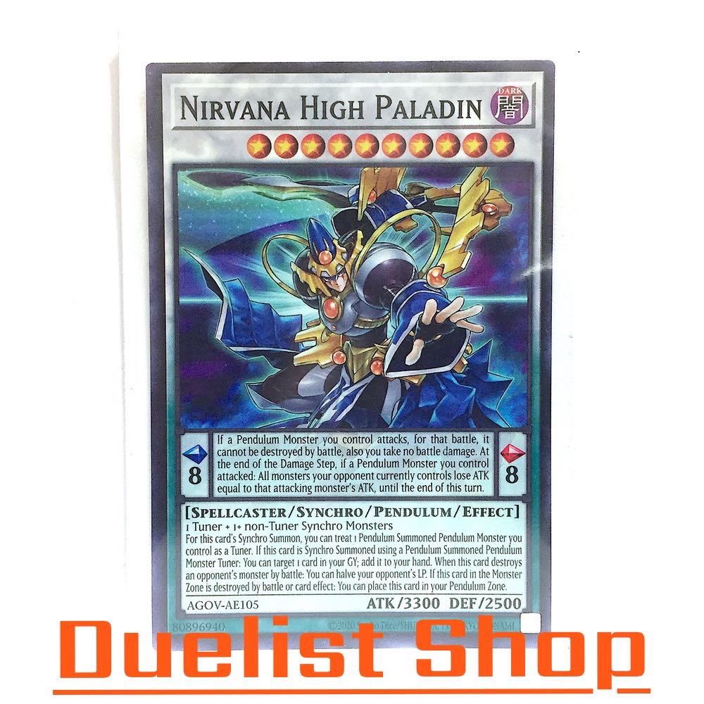 Nirvana High Paladin (N) Monster Dark Level10 Scale8 [Spellcaster ...