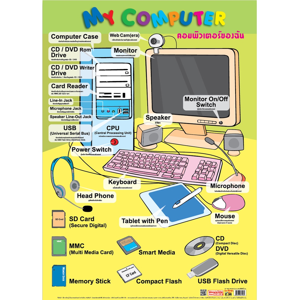 โปสเตอร์แผนภาพ พลาสติก หมวดวิชาวิทยาศาสตร์ | Shopee Thailand
