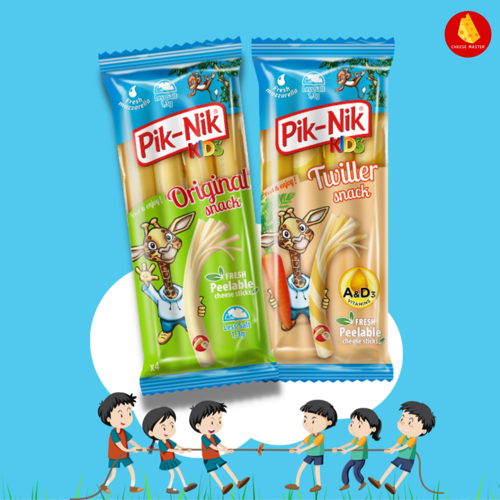 ชีสเด็ก เสริมแคลเซียม ชีสสติ๊ก PIK NIK Kid Stick 80g | Shopee Thailand