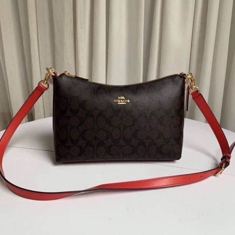 Coach LEWIS SHOULDER BAG IN SIGNATURE CANVAS | Shopee Thailand