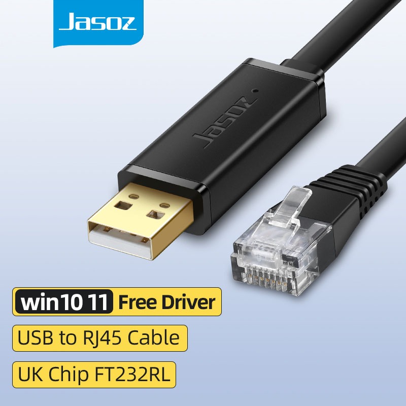 ⚡ส่งจาก กทม⚡Jasoz USB M to RJ45 M Console Cable สาย USB RJ45 Cable สาย ...