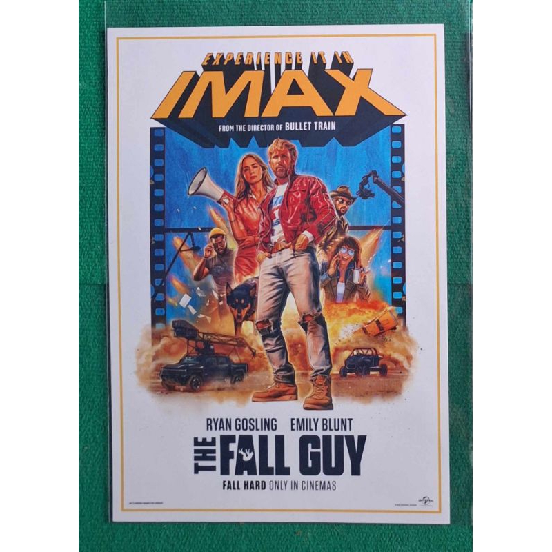 โปสเตอร์ IMAX Poster The Fall Guy สตันท์แมนคนจริง ลิขสิทธิ์แท้จาก Major ...