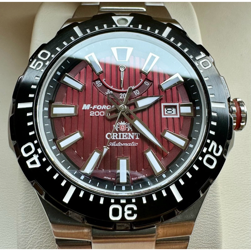 Orient M Force Red Wine Automatic Power Reserve | Shopee Thailand
