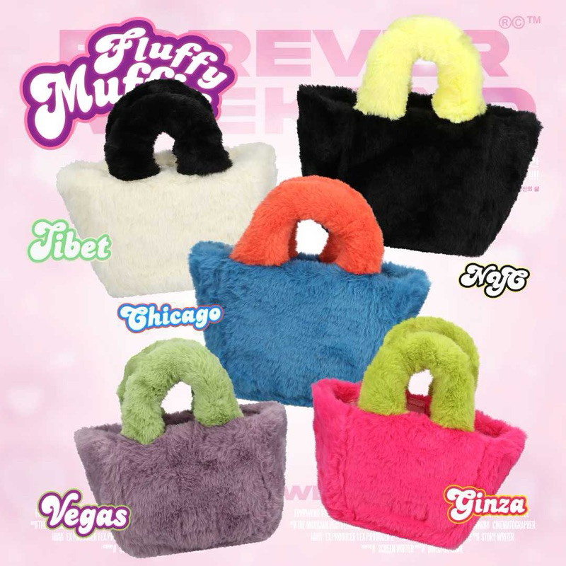 Forever FLUFFY MUFFIN BAG น้องกระเป๋าขนเฟอร์ฟูๆ | Shopee Thailand