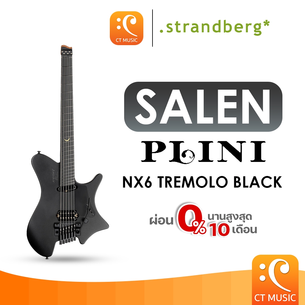 Strandberg Salen NX6 Tremolo Plini Edition Black Electric Guitar กีตาร์ ...