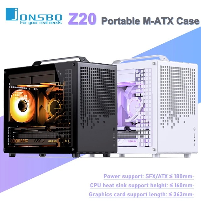 CASE (เคสมินิ) JONSBO Z20 Black Micro-ATX Mini Tower PC Case | Shopee ...