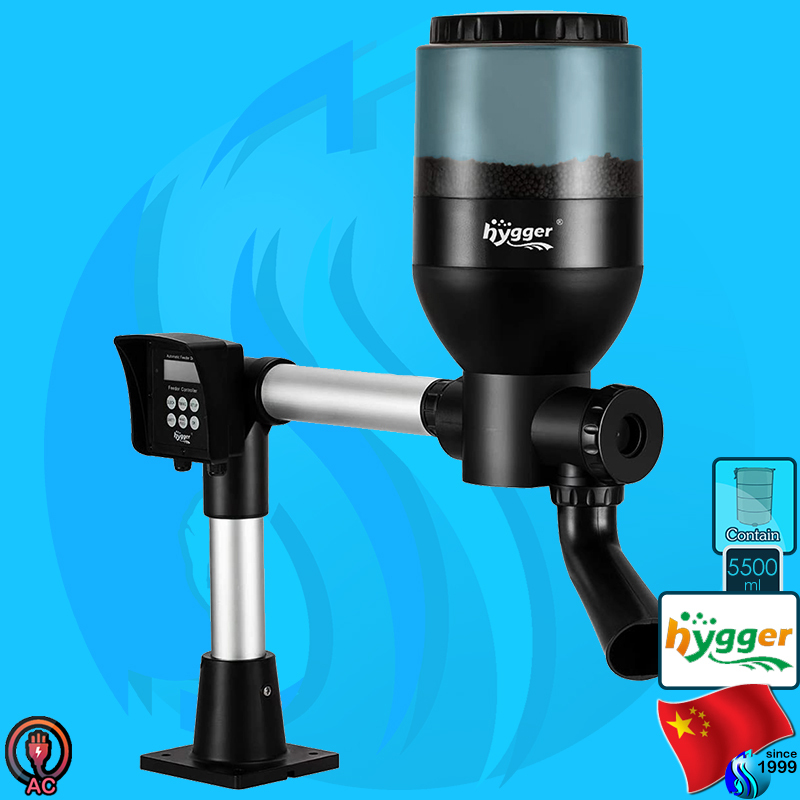 Hygger Automatic Pond Fish Feeder HG-967 เครื่องให้อาหารปลาอัตโนมัติ ...