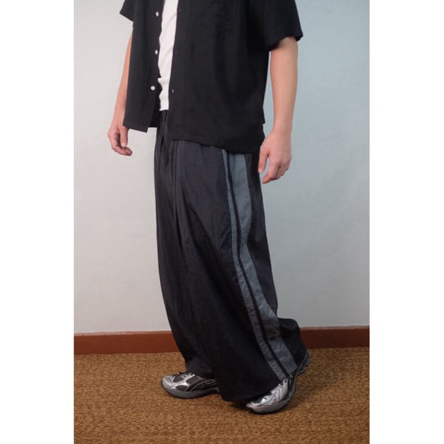 Nylon straight line pants | Shopee Thailand