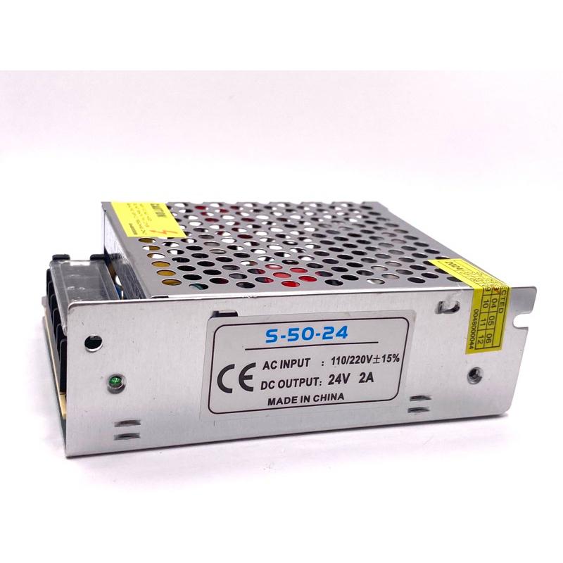 power supply S-50-24 ACINPUT : 110/220V士15% DC OUTPUT: 24V 2A | Shopee Thailand