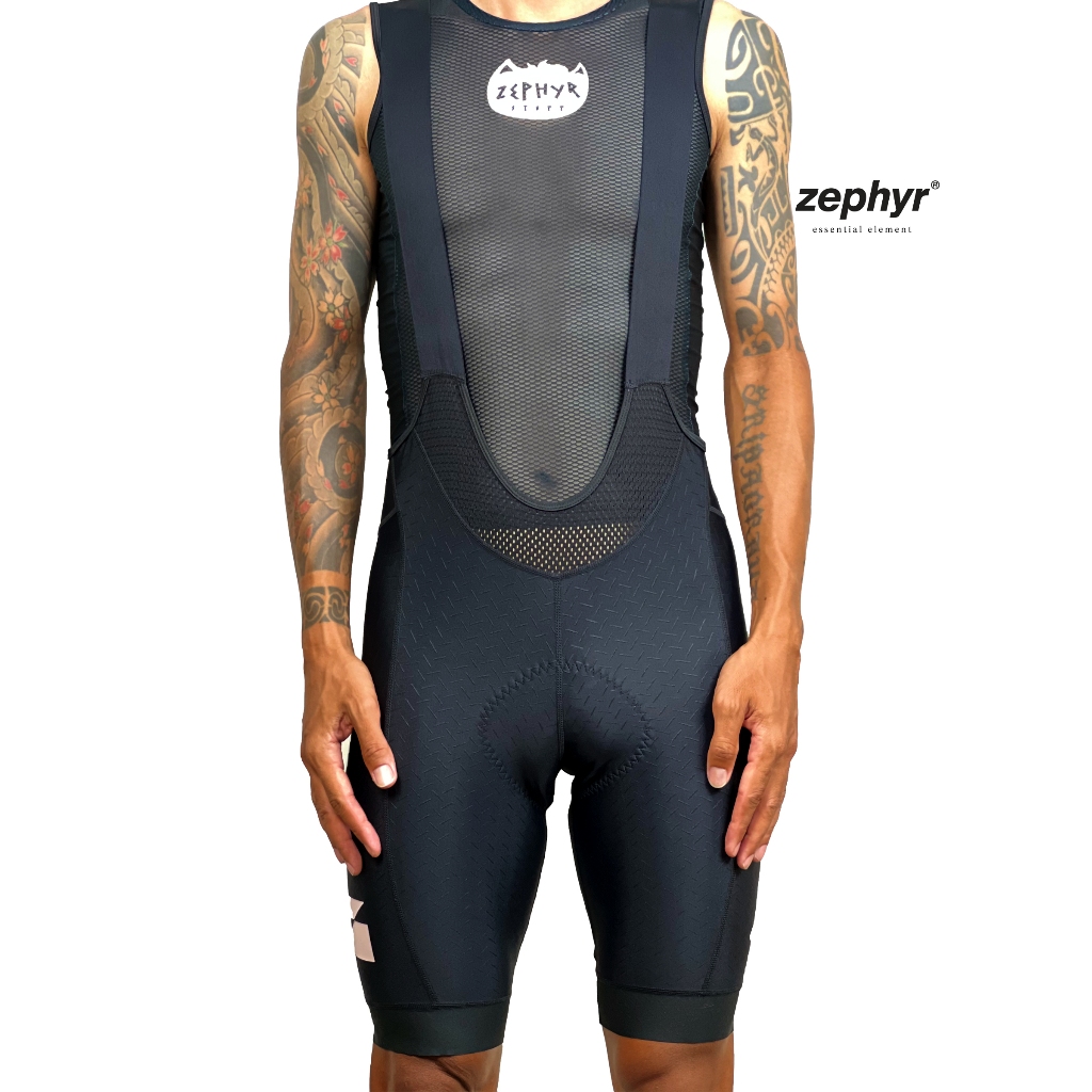 ZEPHYR LIMITED CHROMATIC ABERRATION 01 BLACK BIB SHORT 2024 MEN กางเกงจักรยาน เอี๊ยม กางกาง ...