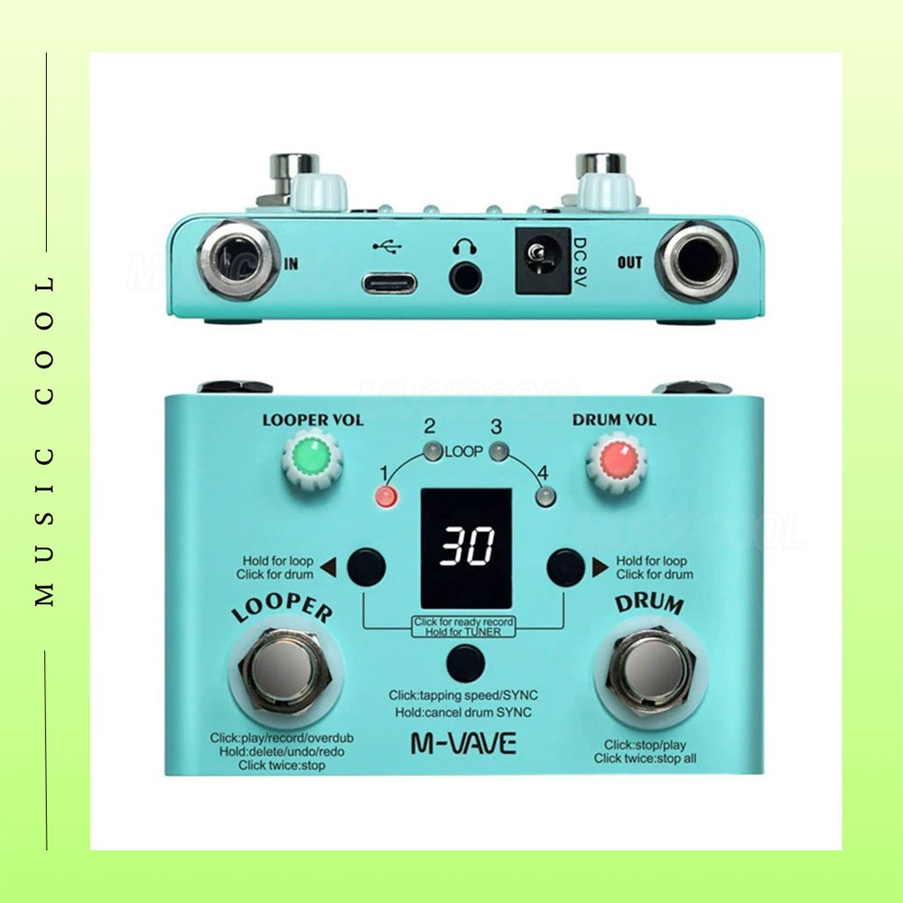 M-Vave เอฟเฟค Lost Tempo - Electric Guitar Effect Pedals Loop Effect ...