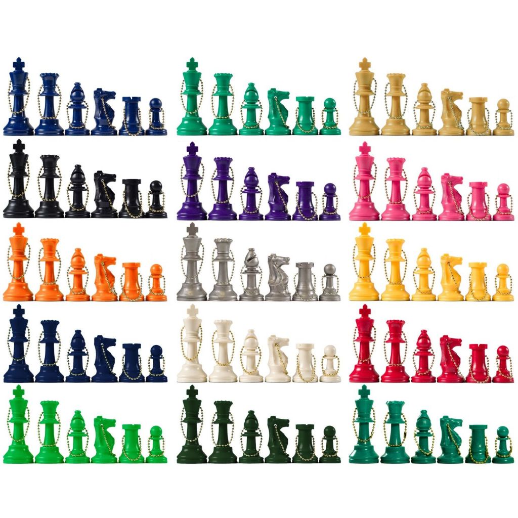 พวงกุญแจหมากรุกสากล(17ตัว) Chess Pieces Keychain Set (17 Pieces ...