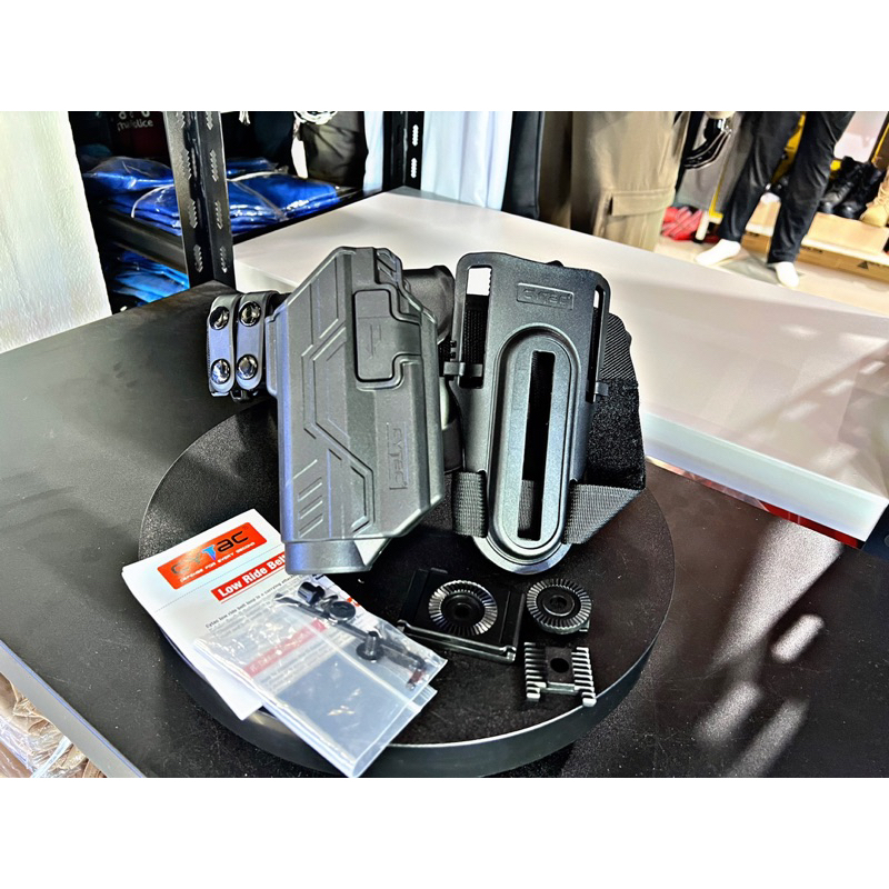 SET: ซองพกนอกสำหรับ G19 ติดไฟฉาย พร้อมเพลทลดต่ำ Cytac (ถนัดขวาเท่านั้น ...